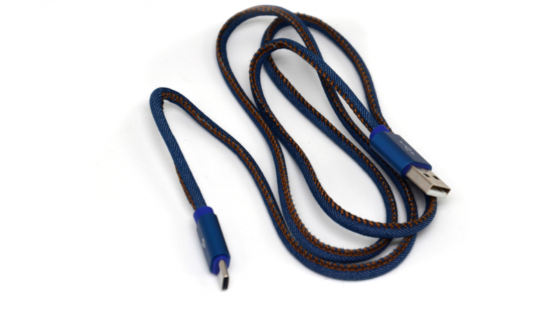 Cablu USB 1.0m Cablexpert (USB to Type-C) Denim AMLML-1M