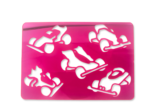 Trafaret plastic 9x13.5cm 9x13.5