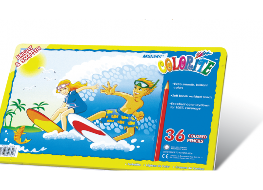 Creioane color Marco 36cul Colorite (cutie metal) M1100-36TN