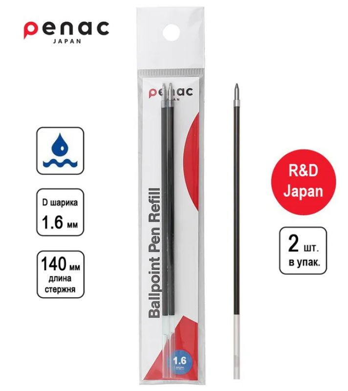 Mina Penac set 2b 1.6mm (albastru)Soft Glider BR1401603-PB2