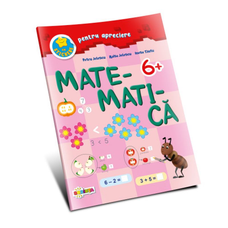 Carte Matematica 6+ cu stickere pentru apreciere PD0032