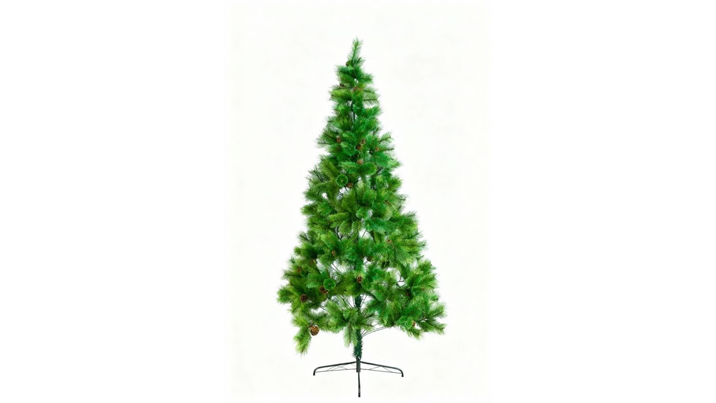 Brad artificial 150 cm Pin verde cu conuri (ML27-6) 232955