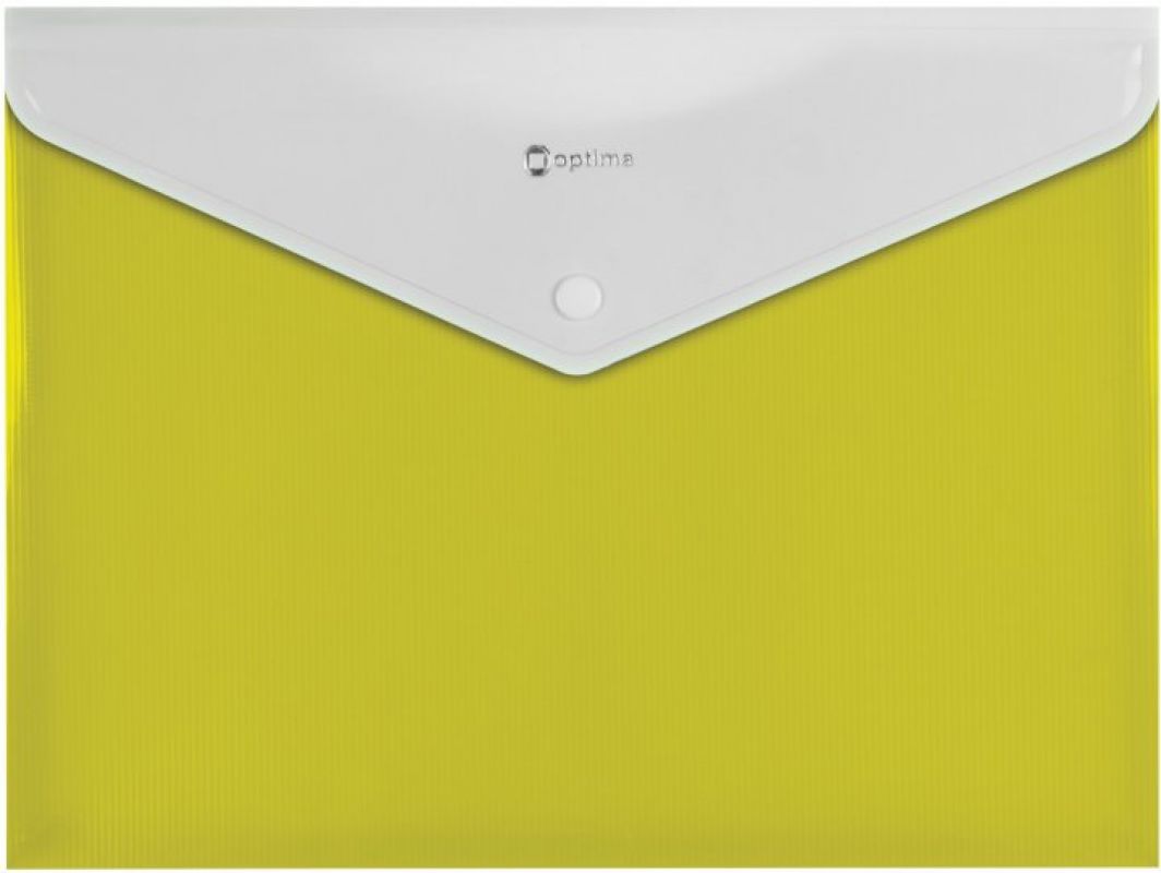 Mapa plic A4 Optima Galben (plastic/cu burduf 20mm) O31315-05